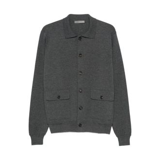 Corneliani Cardigan mit Kn&ouml;pfen - - Knitwear - Herren - Grau - 2XL
