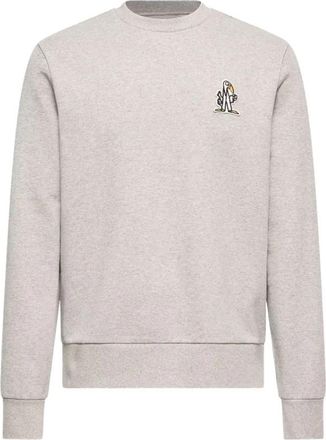 Moncler MonDuck Baumwoll-Sweatshirt - - Sweatshirts & Hoodies - Herren - Grau - XL