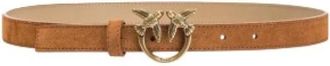 Pinko Pinko, Femme, Accessoires, Brun, Taille: XS Love Birds Thin Belt