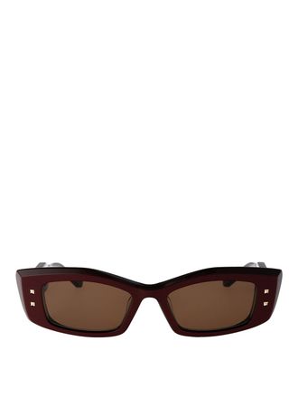 Valentino Garavani Lunettes De Soleil - Rouge