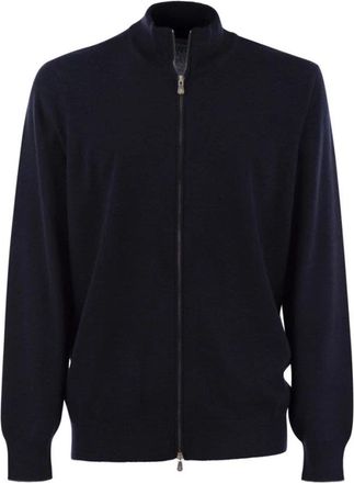 Brunello Cucinelli Cashmere Strickware - - Knitwear - Herren - Blau - L