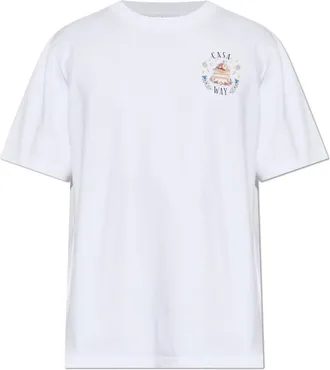 Casablanca Homme, Tops, Blanc, Taille: S Casa Way T-Shirt