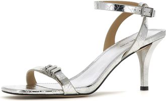 Michael Kors Damen DARRINGTON Heeled Shoes, Silber, 36.5 EU