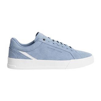 Tommy Hilfiger Wildleder Court Sneaker - - Shoes - Herren - Blau - 46 EU