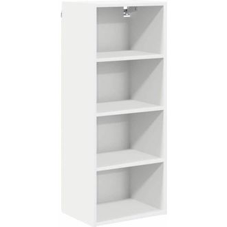 vidaXL vidaXL Armoire suspendue Blanc 40 x 29,5 x 100 cm Bois ding&eacute;nierie