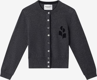 Isabel Marant Cardigan Logo Lona - Femme - Anthracite-noir - Taille 34 - Marant &Eacute;toile