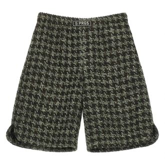 5 Progress Gr&uuml;ne Shorts mit pied de poulle - - Shorts - Damen - Gr&uuml;n - S