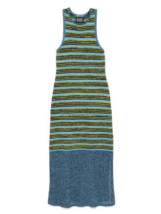 Scotch & Soda robe en maille à coupe mi-longue - Bleu
