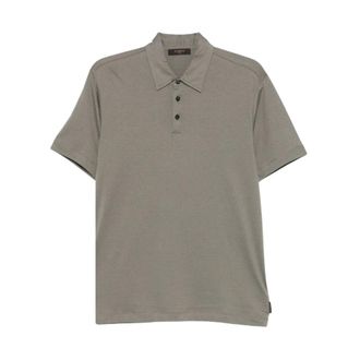 Zanone Homme, Tops, Gris, Taille: L Polo