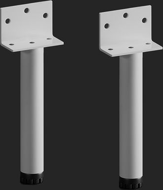 Generic Sofa Beistelltisch F&uuml;&szlig;e, 2er-Set Verstellbare M&ouml;belbeine Aus Metall, Mit Schrauben F&uuml;r Schrank- Und Tischbeine, Kommoden, Betten, St&uuml;hle, Schr&auml;nke(Wei