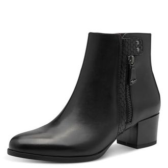 Tamaris Femme Damen Boot Heel 1-25367-45 Bottine, Noir, 41 EU