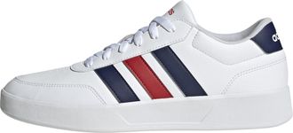 adidas Herren BREAKNET 3.0 Shoes, FTWR White/Dark Blue/Better Scarlet, 47 1/3 EU