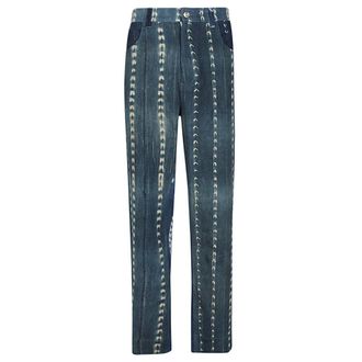 Wales Bonner Gerades Jeans - - Jeans - Herren - Blau - W36