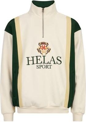 H&eacute;las. Sweat brod&eacute; en coton m&eacute;lang&eacute;