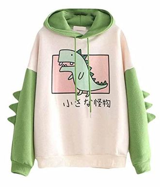 ORANDESIGNE Sweat &agrave; Capuche Imprim&eacute; pour Femme Hoodies Oversize Aesthetic Mode Sweatshirt &agrave; Manches Longues Pullover Streetwear Hip Hop Oversize Tunique Tops C Ve