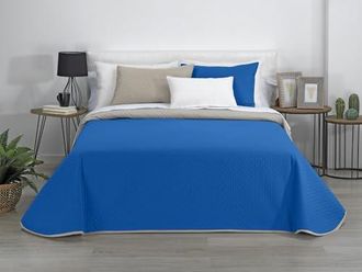 Estoralis | AVA | Wende-Boutí-Steppdecke | Für alle Jahreszeiten | Farbe - Grau/Blau | Für 140/150/160 cm. Bett. (250 x 270 cm. Ancho x Alto) | Bettbezug mit St