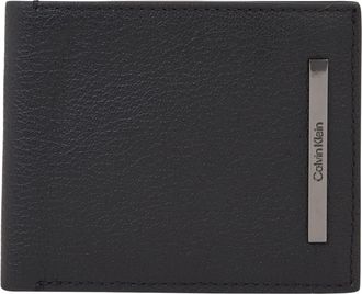 Calvin Klein Herren Portemonnaie Modern Bar Bifold Leder, Schwarz (Ck Black), Onesize