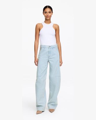 Arket PINE Relaxed Barrel Jeans -Blau