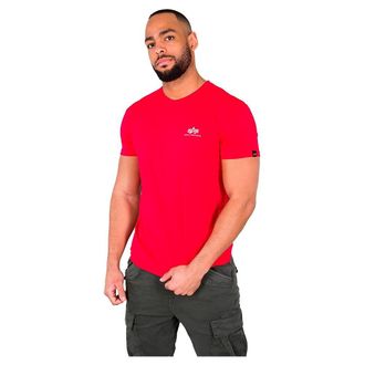 Alpha Industries Alpha Industries Basic T Small Logo T-Shirt f&uuml;r Herren Speed Red
