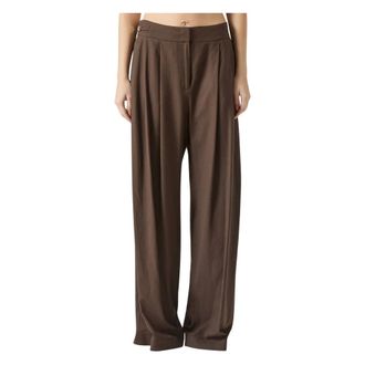 Just Cavalli Femme, Pantalons, Brun, Taille: 38 FR Pantalon &agrave; pinces