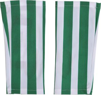 Dolce & Gabbana Womens Green White Nylon Fingerless Wrist Length Gloves 07+pa