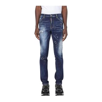Dsquared2 Homme, Jeans, Bleu, Taille: L Cool Guy Paint Splatter Jeans
