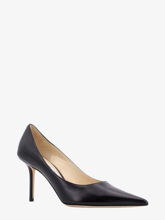 Jimmy Choo London Womens D&eacute;collet&eacute; Love 85 Leather Black Pumps High Heel Shoes