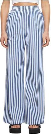 Urban Classics Pantalon Ample &agrave; Rayures pour Femme, Blanc/Bleu, XXL