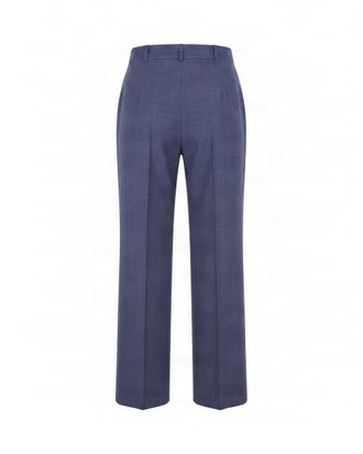 Max Mara Virgin Wool Trousers - Navy