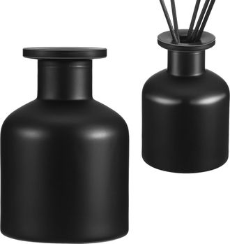 Cabilock 2 St&uuml;ck 150 ml Glasdiffusorflaschen Schwarz Leere Aromatherapie Beh&auml;lter Nachf&uuml;llbare Duftglas Flakons f&uuml;r Selbstgemacht Duftst&auml;bchen Raumduft f&uuml;r Zuh