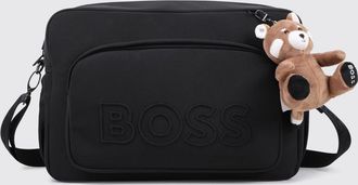 HUGO BOSS Wickeltasche aus Polyester mit abnehmbarer Wickelauflage und Schultergurt