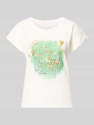 Christian Berg Regular Fit T-Shirt aus Viskose-Mix mit Statement-Print