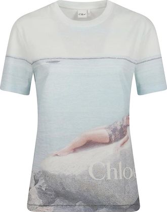 Chlo&eacute; Femme, Tops, Bleu, Taille: 42 FR Chlo&egrave; T-shirts et Polos