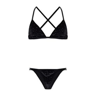 Balmain Zweiteiliger Badeanzug - - Swimwear - Damen - Schwarzk - XL