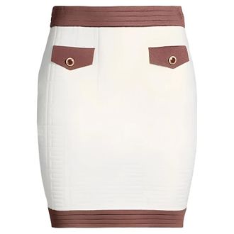 Fracomina Gonna a tubino Fantasia logo - - Skirts - Damen - Wei&szlig; - M