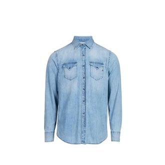 Replay Chemise droite en denim de coton