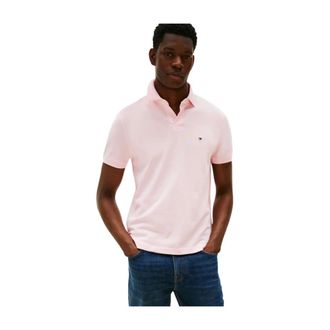 Tommy Hilfiger Homme, Tops, Rose, Taille: 2XL Polo Ray&eacute; Respirant Coupe Standard