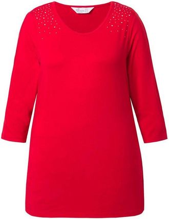 Miamoda T-Shirt T-Shirt Komfort Fit Pailletten &Auml;rmel CutOuts