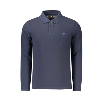Timberland Blaues Baumwoll Herren Polo Shirt - - Tops - Herren - Blau - S