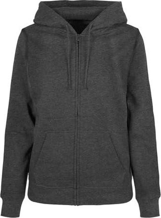 Build Your Brand Bb009-Sweat Basique zippé pour Femme Sweat-Shirt à Capuche, Charcoal, XS