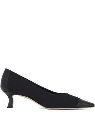 Manolo Blahnik pointed cap-toe pumps - Noir