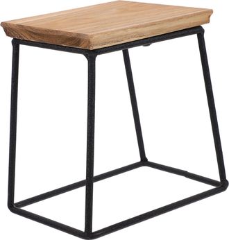 Amosfun Kreatives Mini Regal aus Rotem Holz Einfaches Schlafzimmer Aufbewahrungsregal Stabiles Display Rack mit Polierter Oberfläche Platzsparend und Vielseit