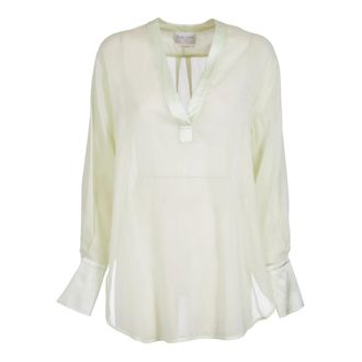 Forte_Forte Chic Voile Gelbes Hemd - - Blouses & Shirts - Damen - Beige - S