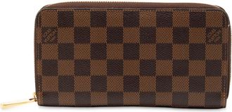 Louis Vuitton Portemonnaie - Damier Ebene Zippy Long Wallet - Gr. unisize - in Braun - f&uuml;r Damen