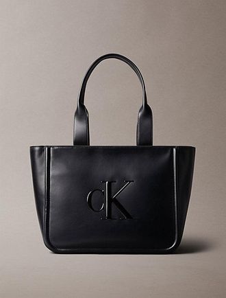 Calvin Klein Sac cabas entièrement paré de logos monogrammes gaufrés