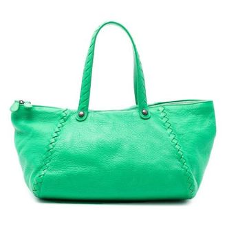 Bottega Veneta Tote en cuir Pre-owned - Femme - Pre-owned - Vert - Taille: ONE Size