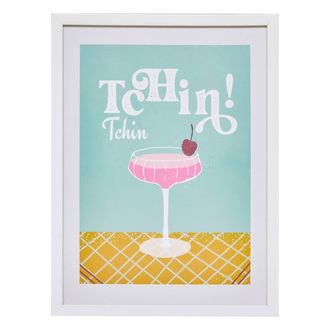 Atmosphera Atmosphera - Gerahmtes poster cheri hellblau 30x40cm