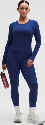 lululemon Legging Fast and Free taille haute 5 poches pour Femmes - 64 cm - Bleu - Taille 12