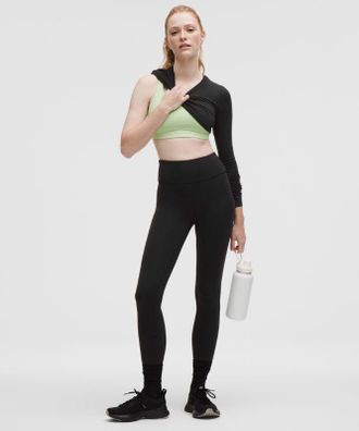 lululemon Wunder Train Leggings mit V-Bund hinten für Frauen - 64 cm - Größe 10 in Black