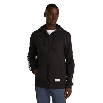 Tommy Hilfiger Hoodie mit durchgehendem Rei&szlig;verschluss f&uuml;r Herren, Lang&auml;rmlig (Schwarz)